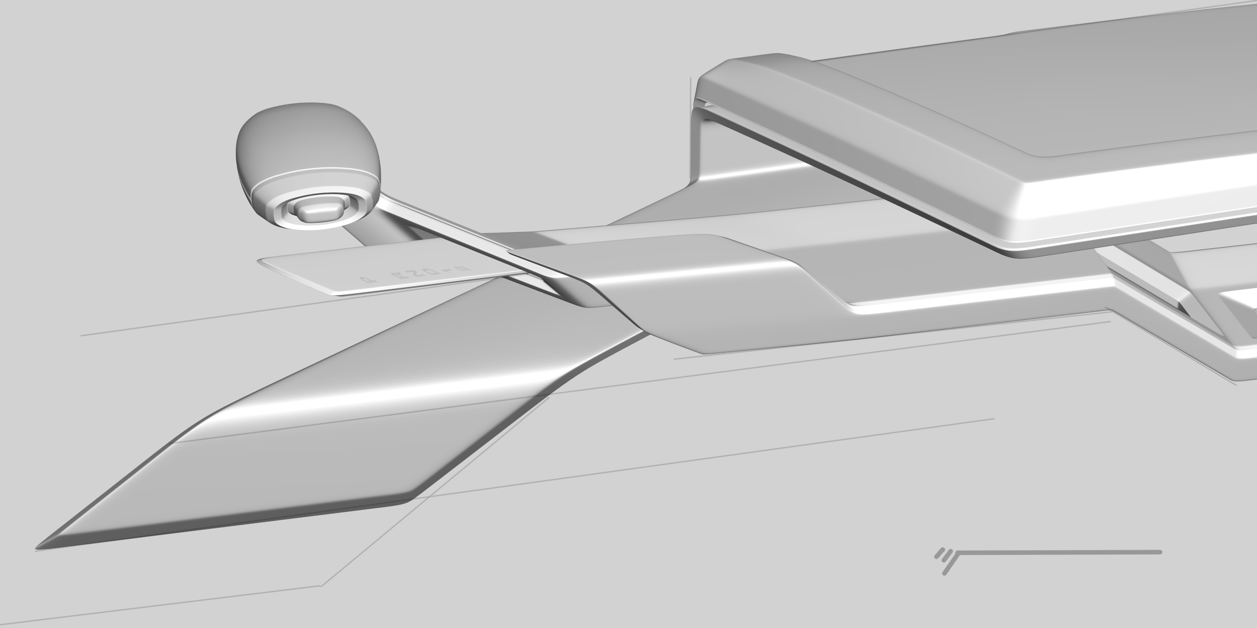 Detail Design: gear lever 3D study – TIVASDESIGN