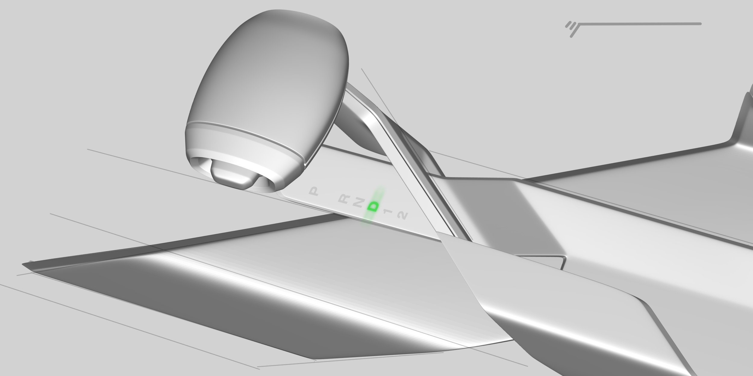 Detail Design: gear lever 3D study – TIVASDESIGN