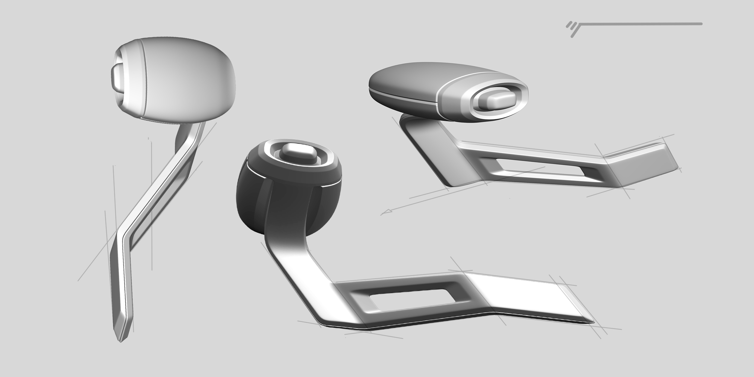 Detail Design: gear lever 3D study – TIVASDESIGN