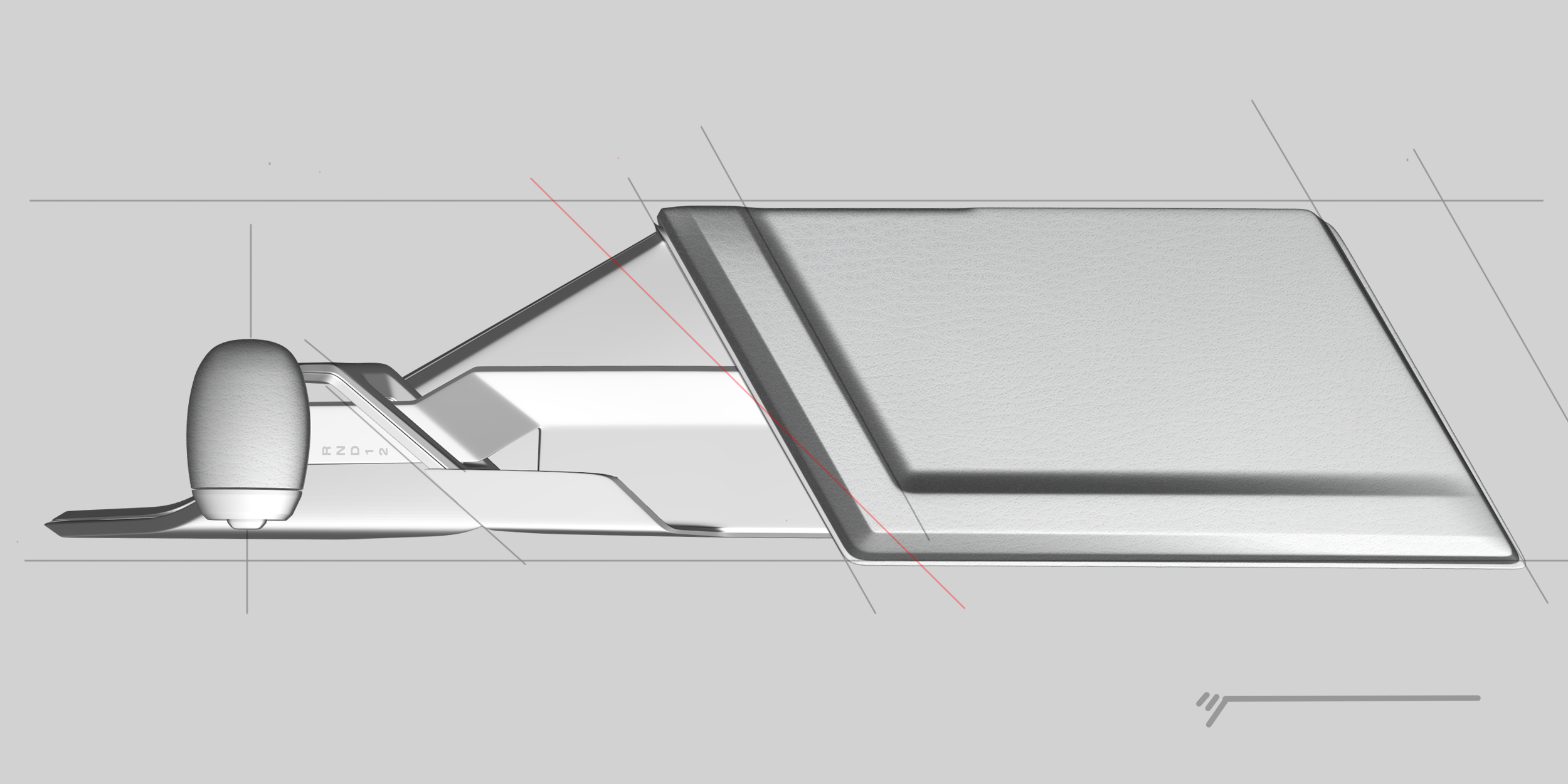 Detail Design: gear lever 3D study – TIVASDESIGN